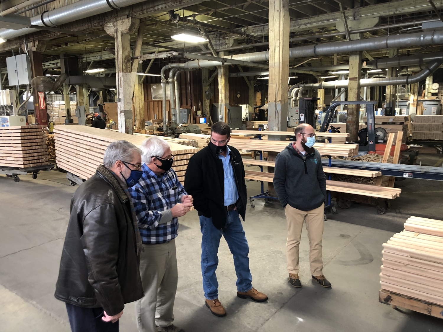 IKORCC Leadership Visits Anderson Wood - Central Midwest Carpenters