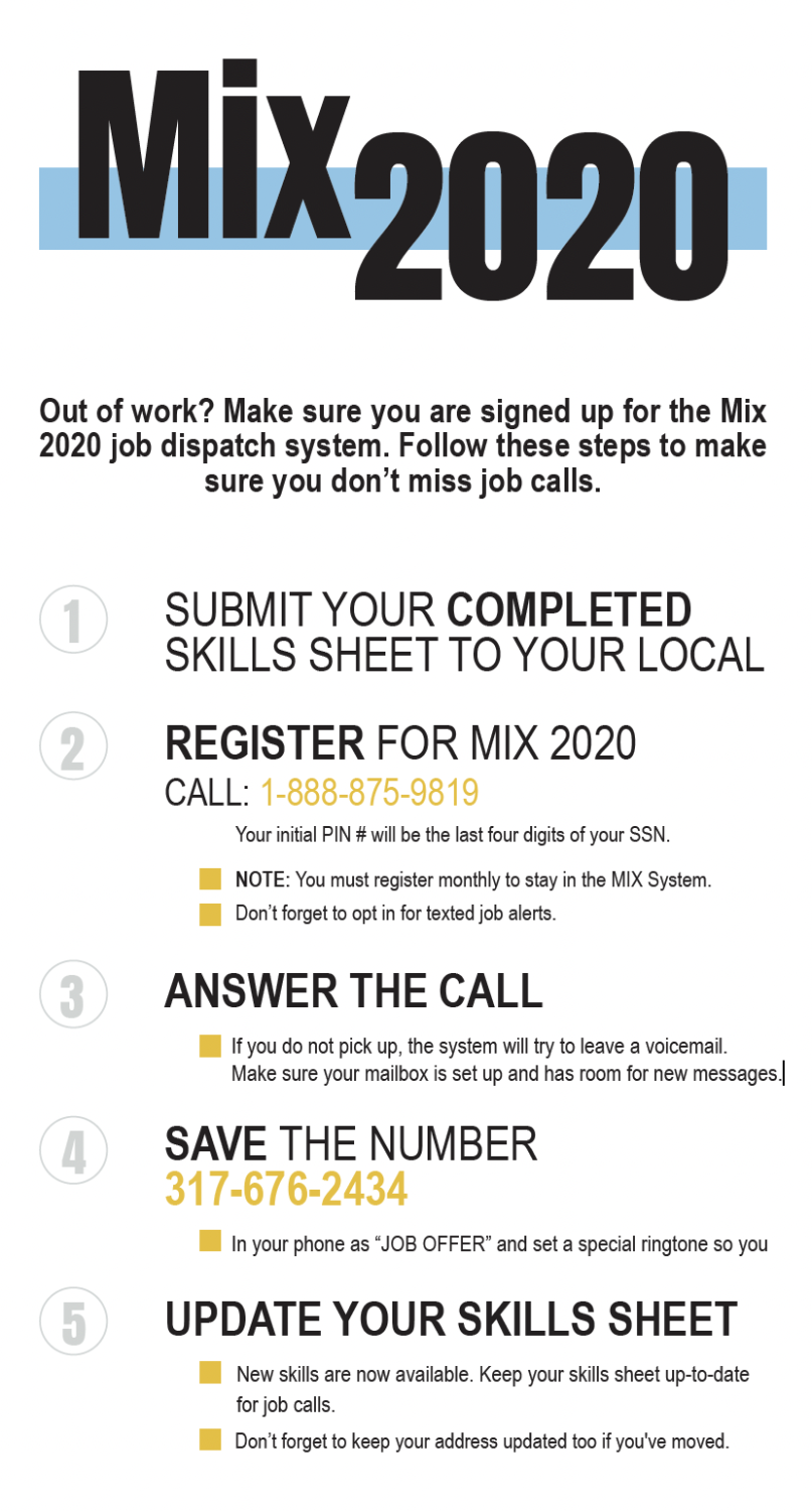 Out of Work List - How to Register - Central Midwest Carpenters